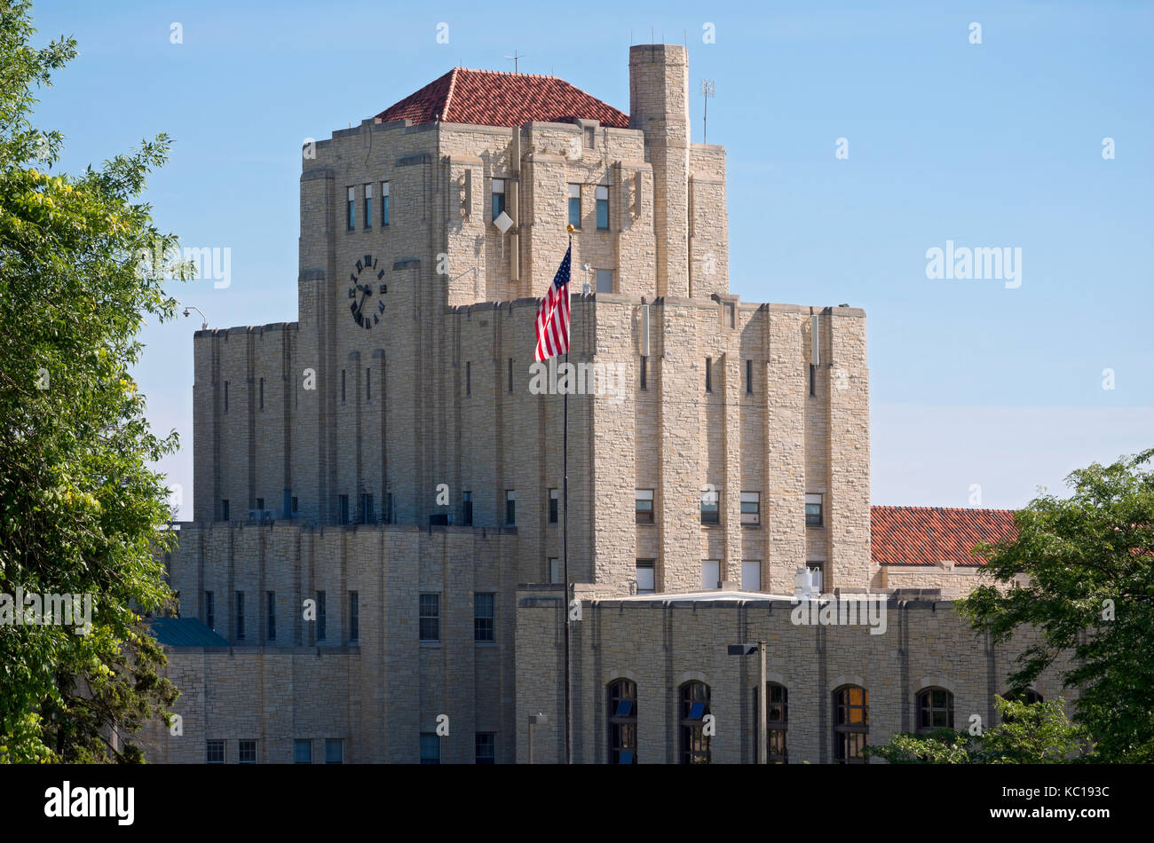 1930s water treatment building milwaukee wisconsin art deco style ...