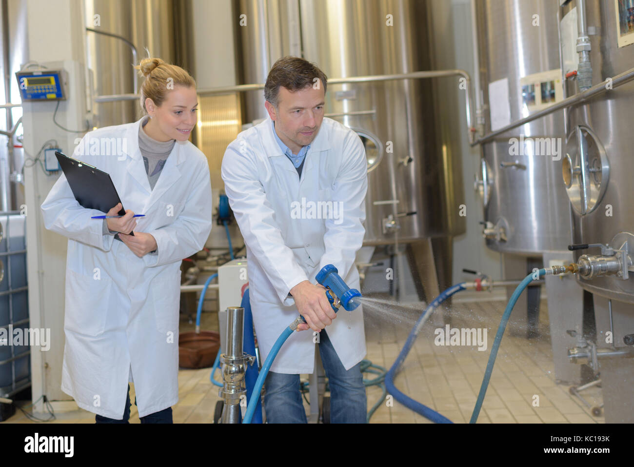 Milk vat factory hi-res stock photography and images - Alamy