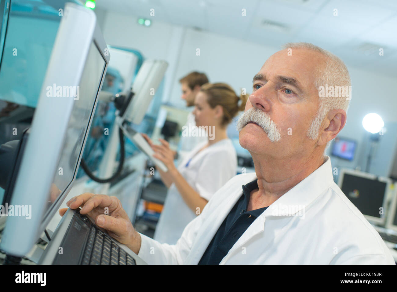 doctor working with screen Stock Photo - Alamy