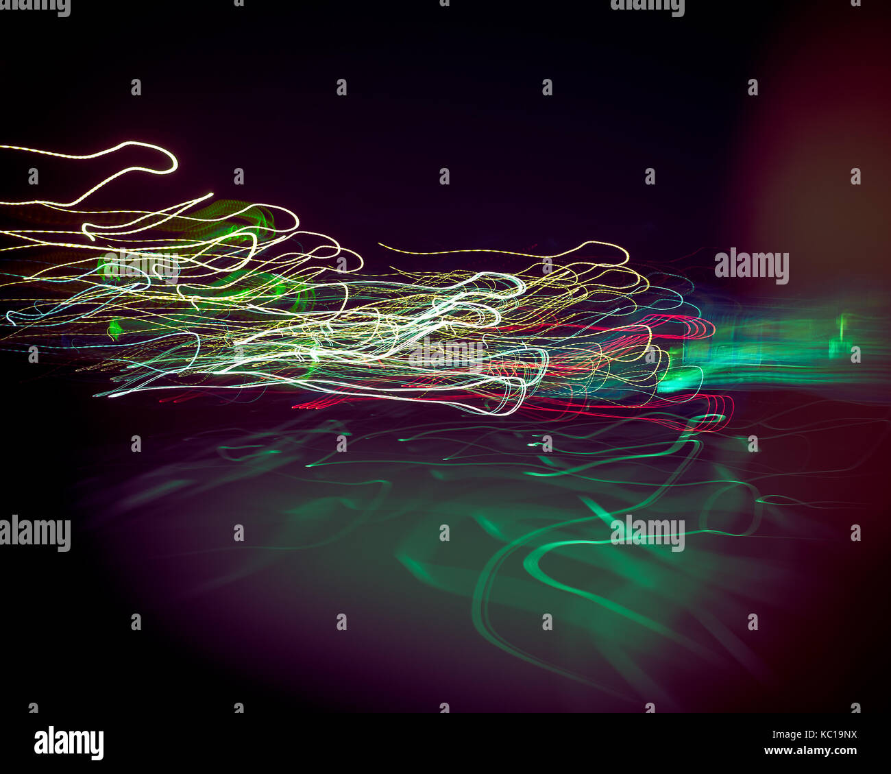 Abstract Long-Exposure Light Art Background Stock Photo - Alamy