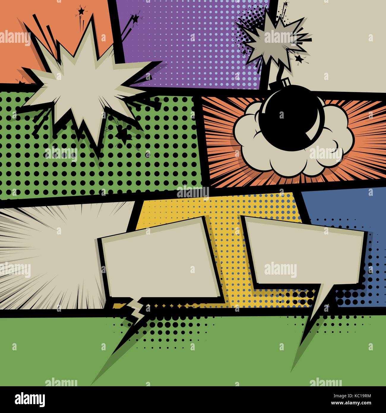 Vintage comic strip hi-res stock photography and images - Alamy