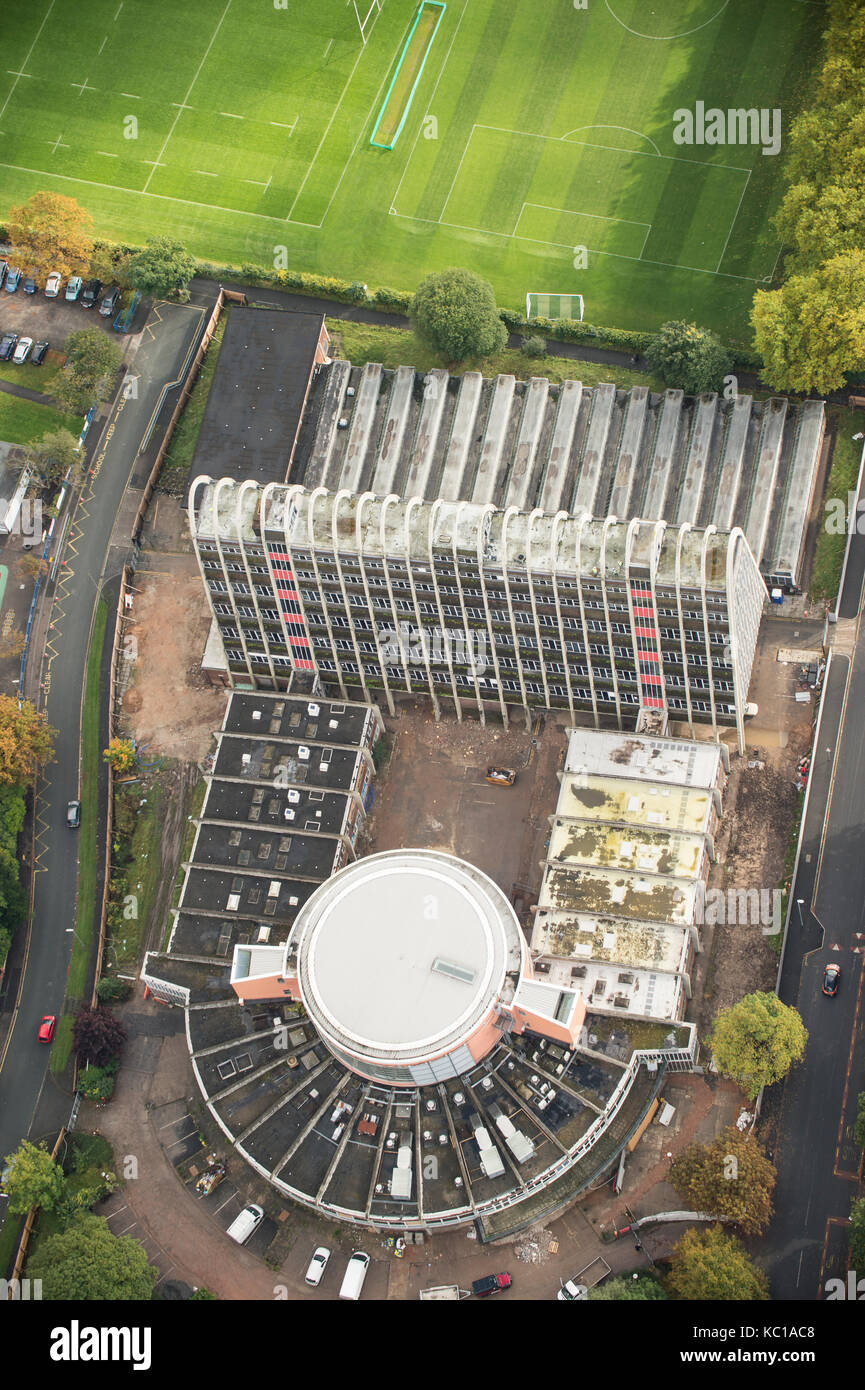 Aerial photo of Toastrack Building Manchester Stock Photo - Alamy