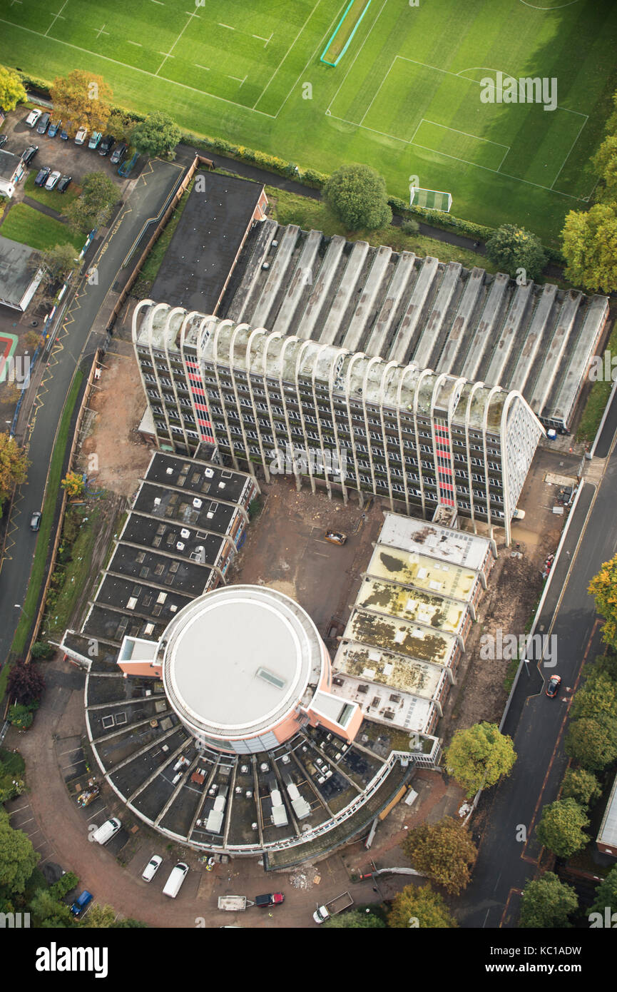 Aerial photo of Toastrack Building Manchester Stock Photo - Alamy