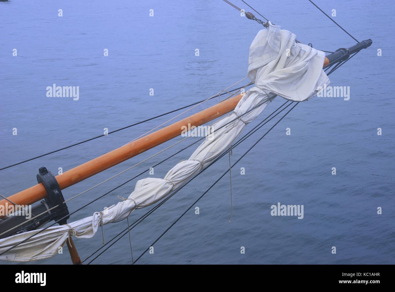 Closeup of a tall ship sailing vessel bow Stock Photo - Alamy