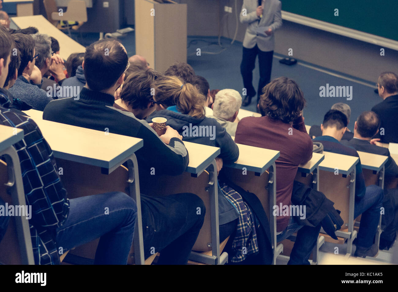 Person delivering a speech Stock Photo - Alamy