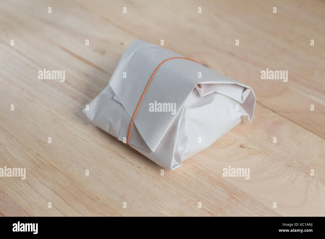 The package of Thai food that wrap by paper which is popular method for ...