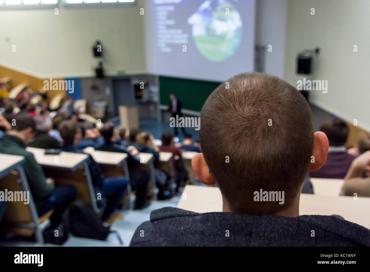 Audience at science conference Stock Photo - Alamy