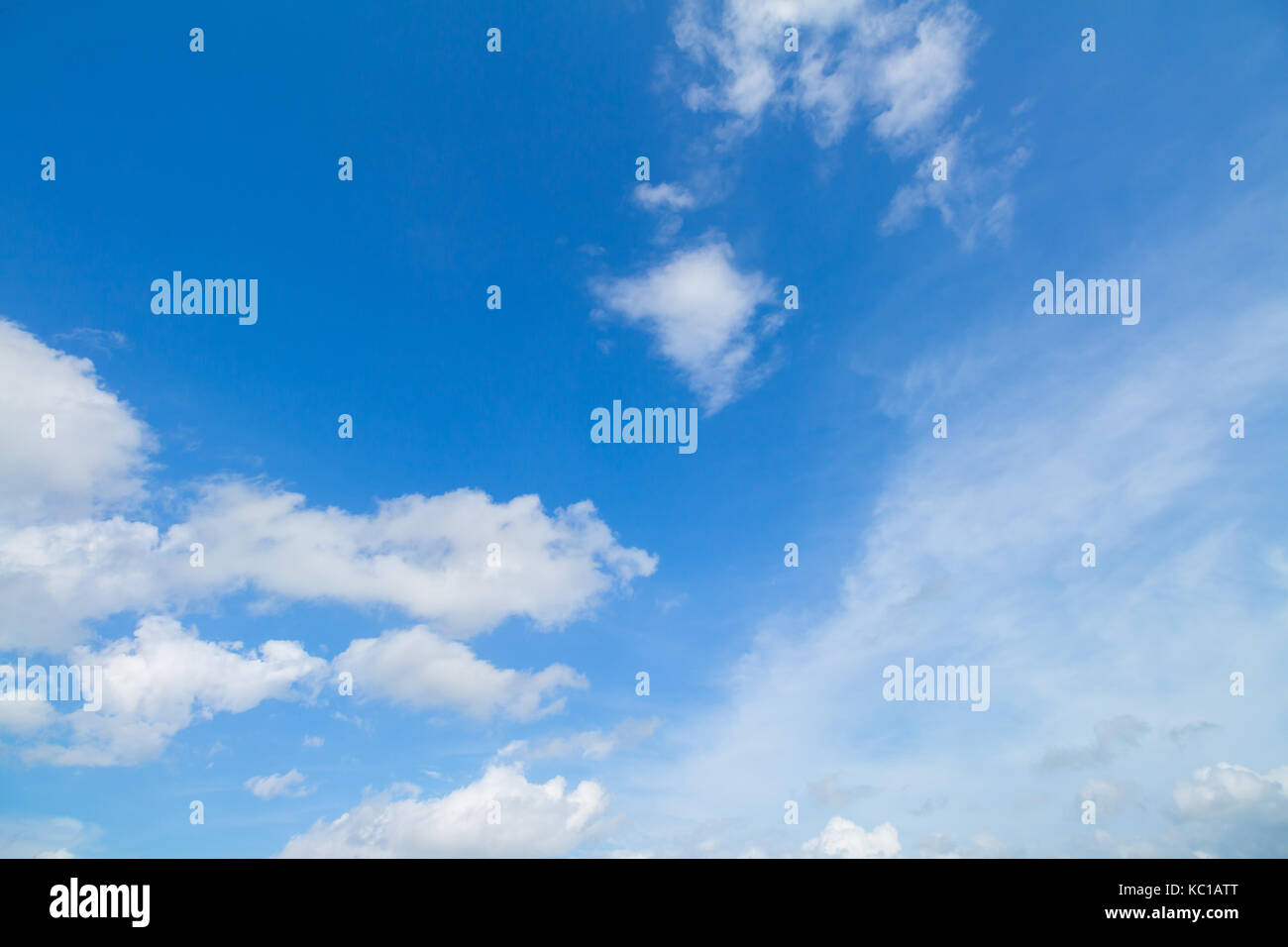 Panorama shot of blue sky and clouds in good weather days Stock Photo ...