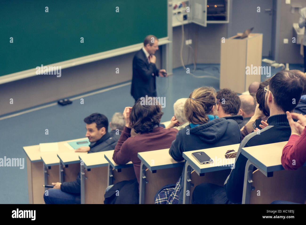 Person delivering a speech Stock Photo - Alamy