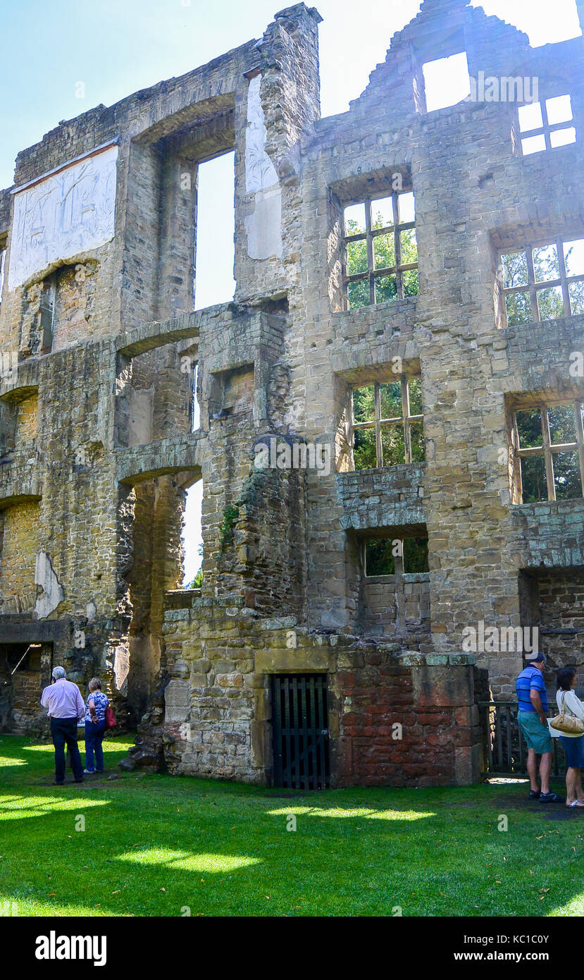 Ruins at Hardwick Chesterfield, England Stock Photo - Alamy