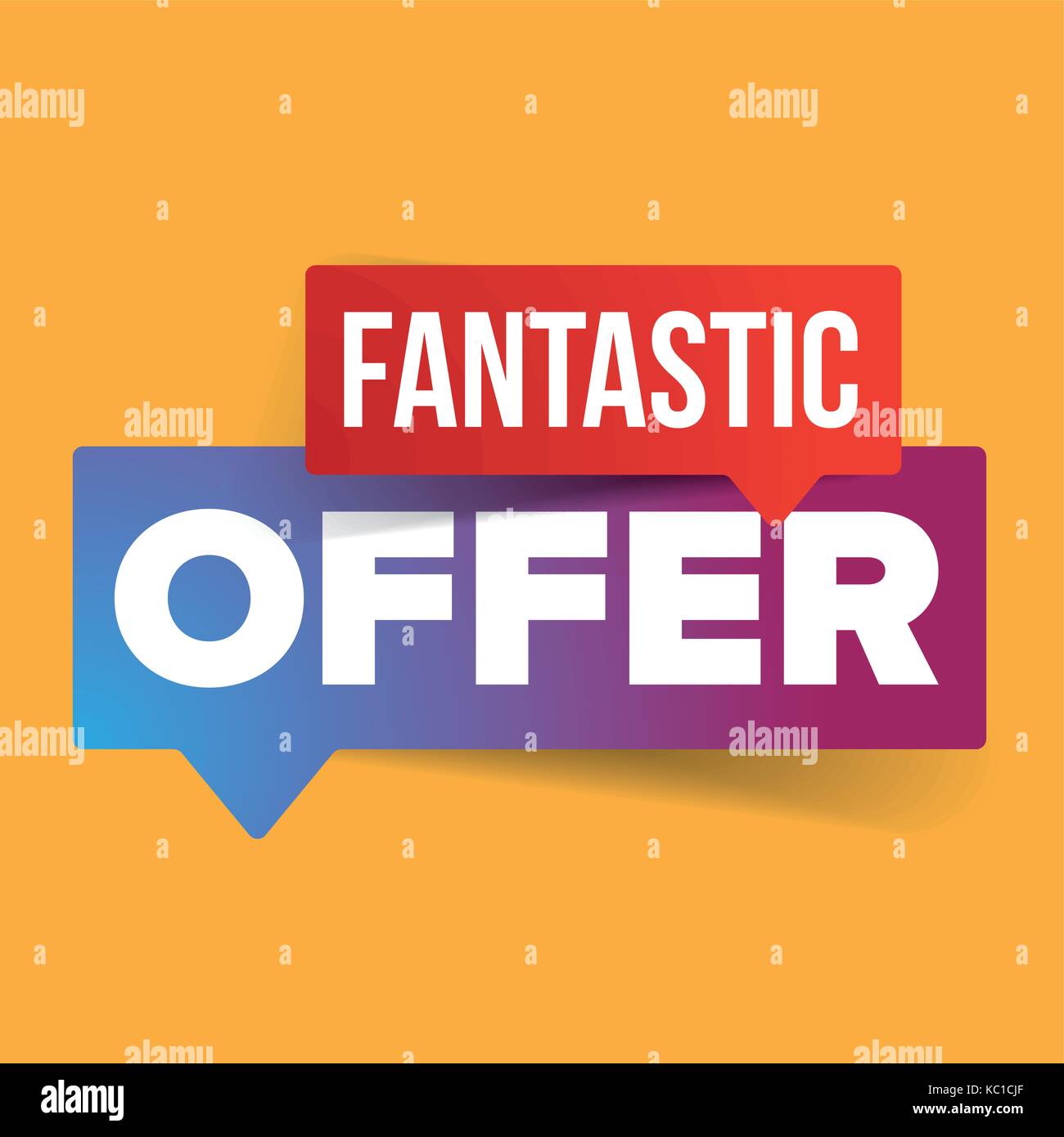 Fantastic Offer sign speech bubble vector Stock Vector Image & Art - Alamy