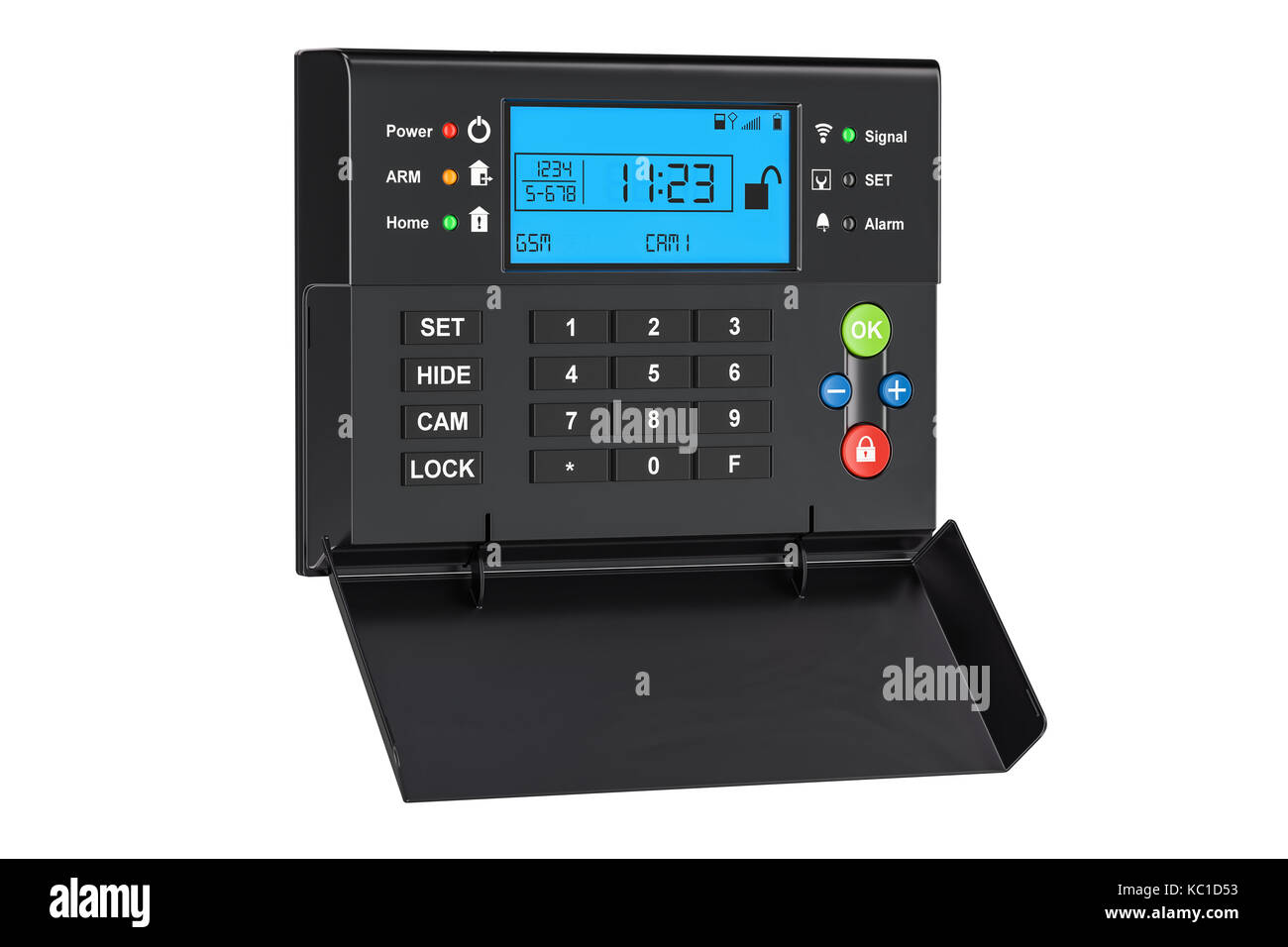 Home security alarm system, 3D rendering Stock Photo - Alamy