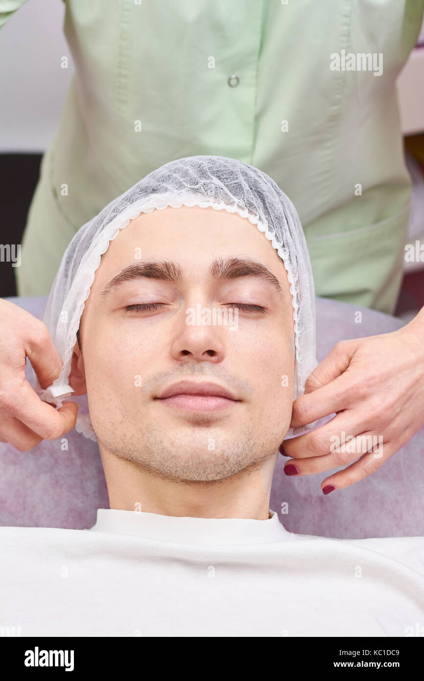 Male hospital patient Stock Photo - Alamy
