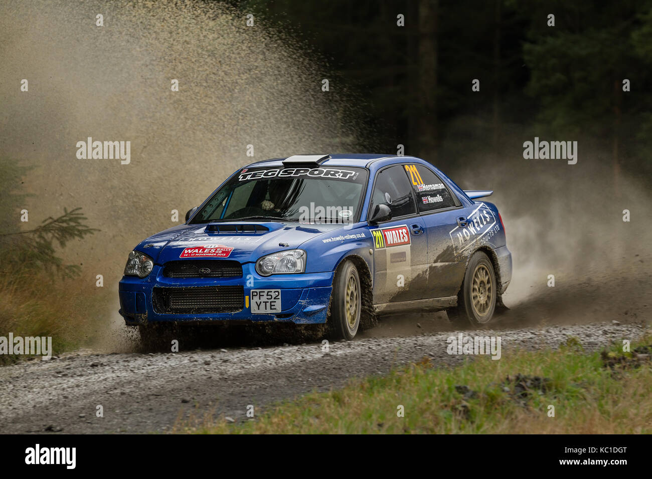 Robin Hernaman at the Wales World Rally Championship (WRC) Rally GB in ...