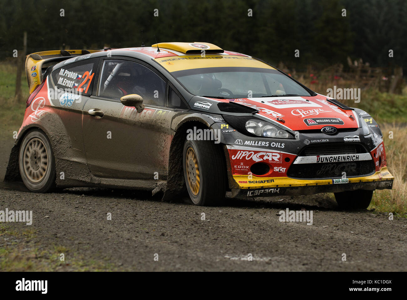 Martin Prokop at the Wales World Rally Championship (WRC) Rally GB in ...
