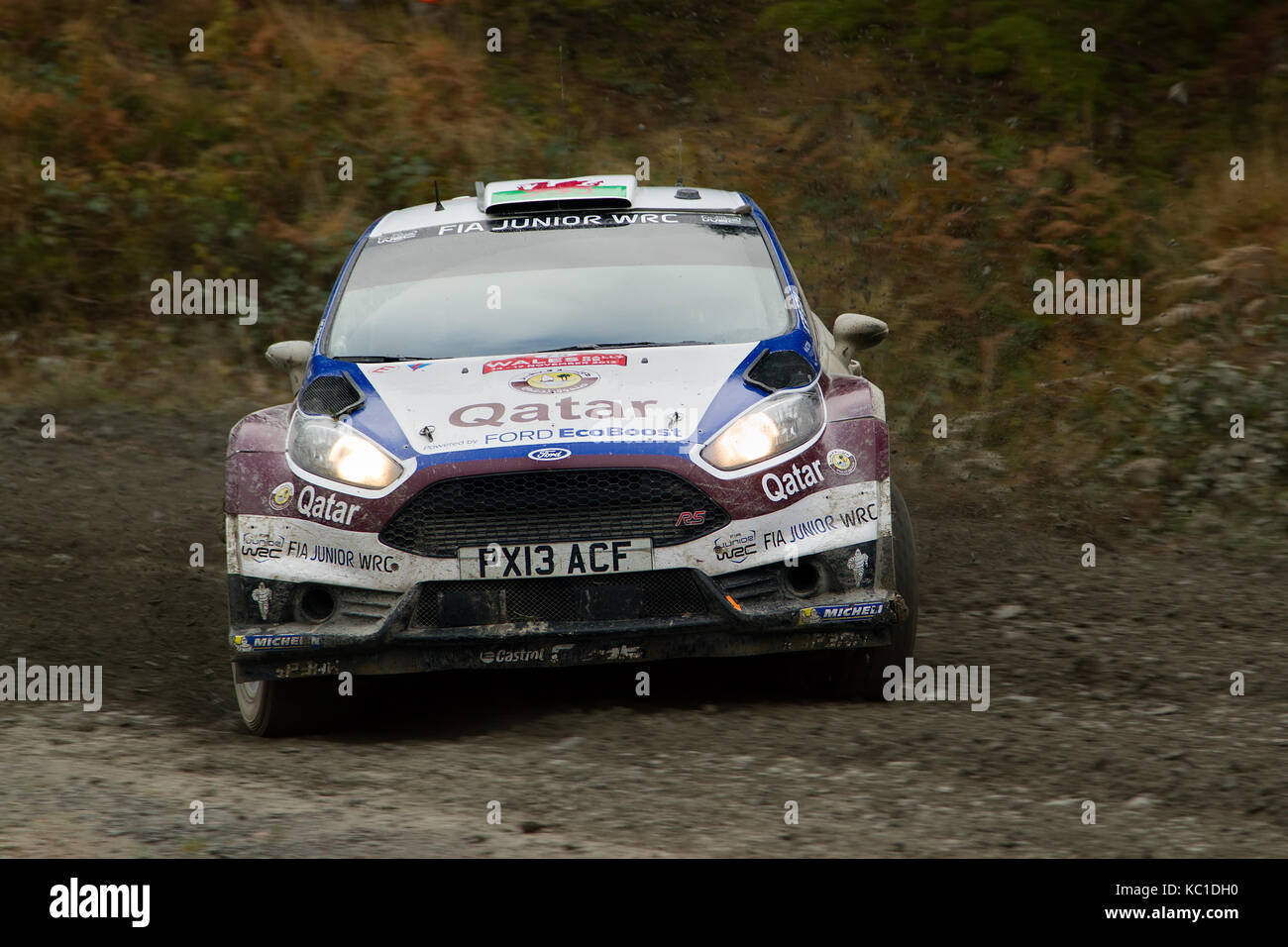Elfyn Evans at the Wales World Rally Championship (WRC) Rally GB in ...