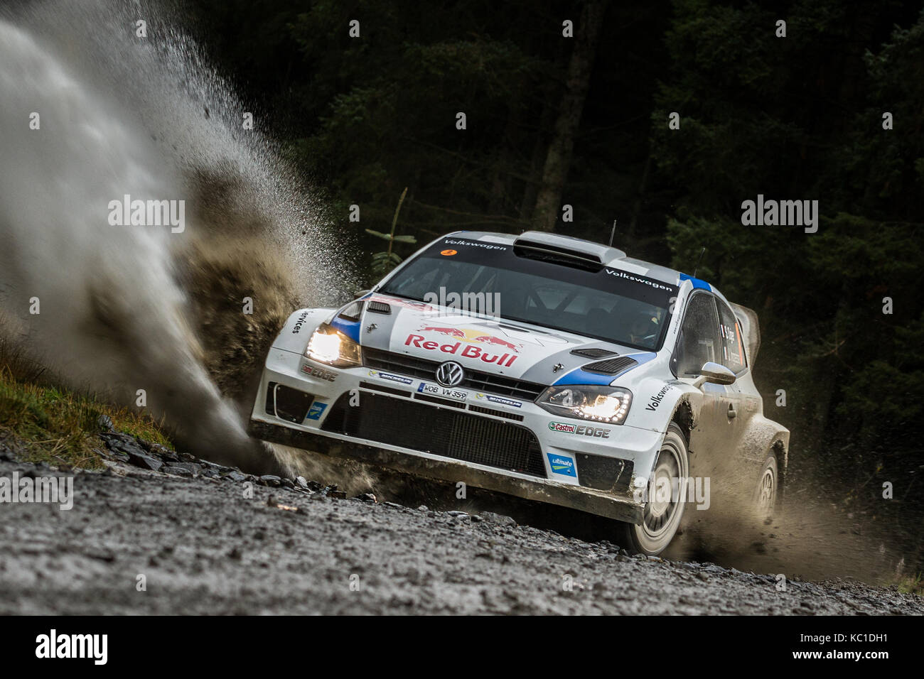 Sebastien Ogier at the Wales World Rally Championship (WRC) Rally GB in ...