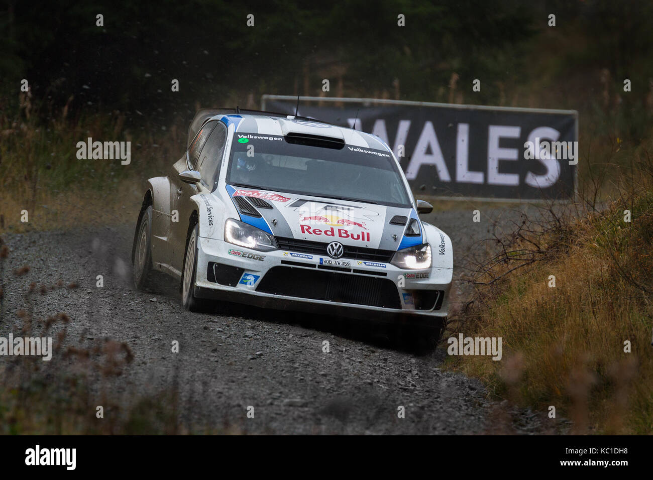 Sebastien Ogier at the Wales World Rally Championship (WRC) Rally GB in ...