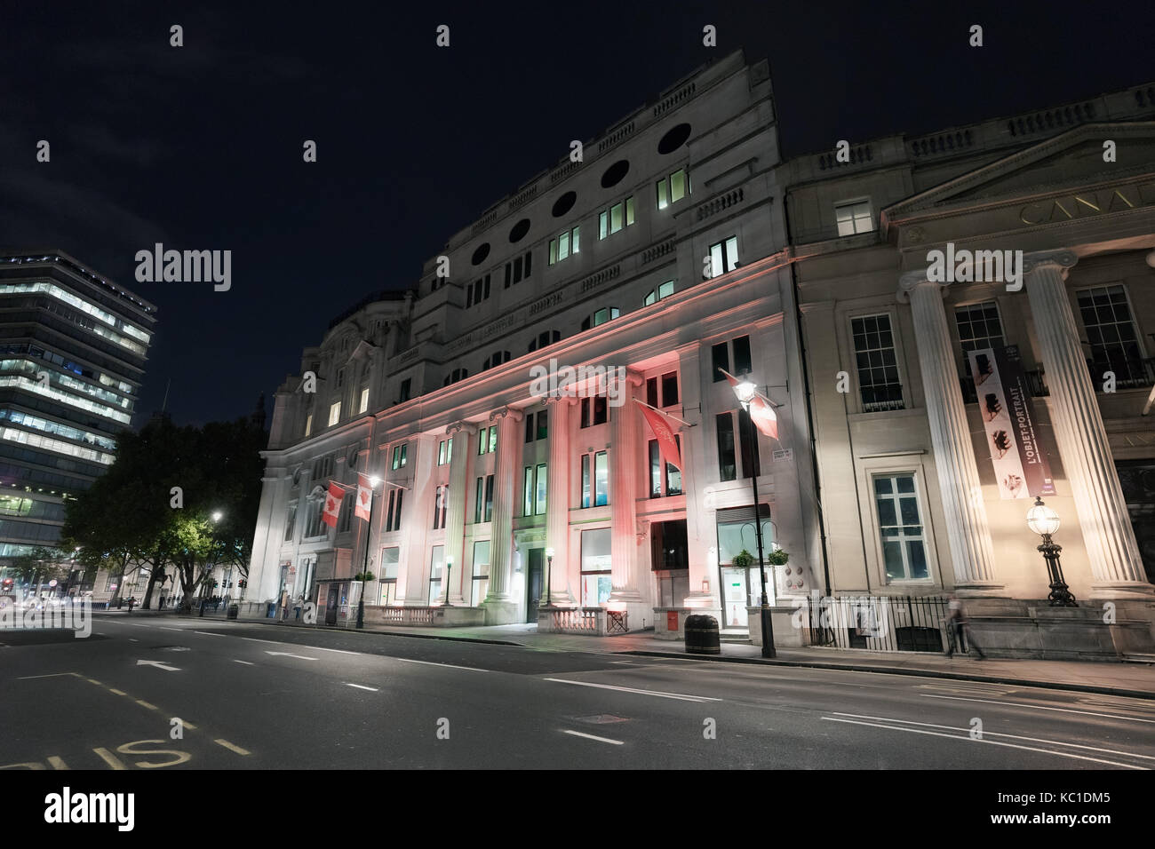 Central London street scene at night Stock Photo - Alamy