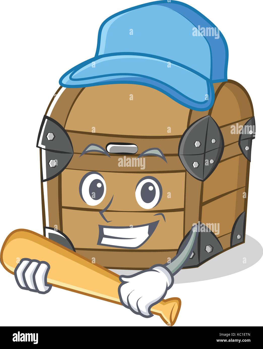 Playing baseball chest character cartoon style Stock Vector Image & Art ...