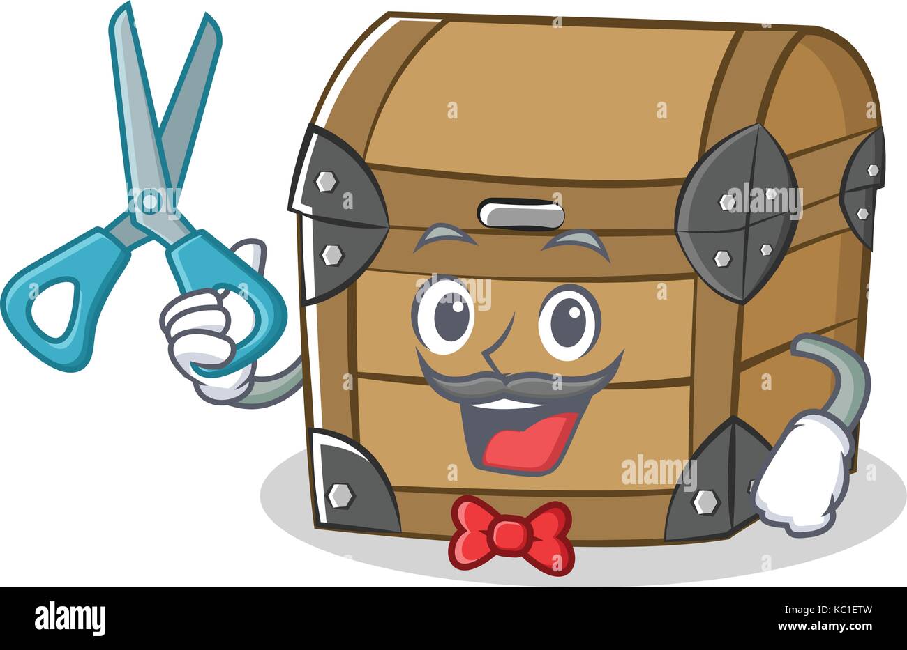 Barber chest character cartoon style Stock Vector Image & Art - Alamy