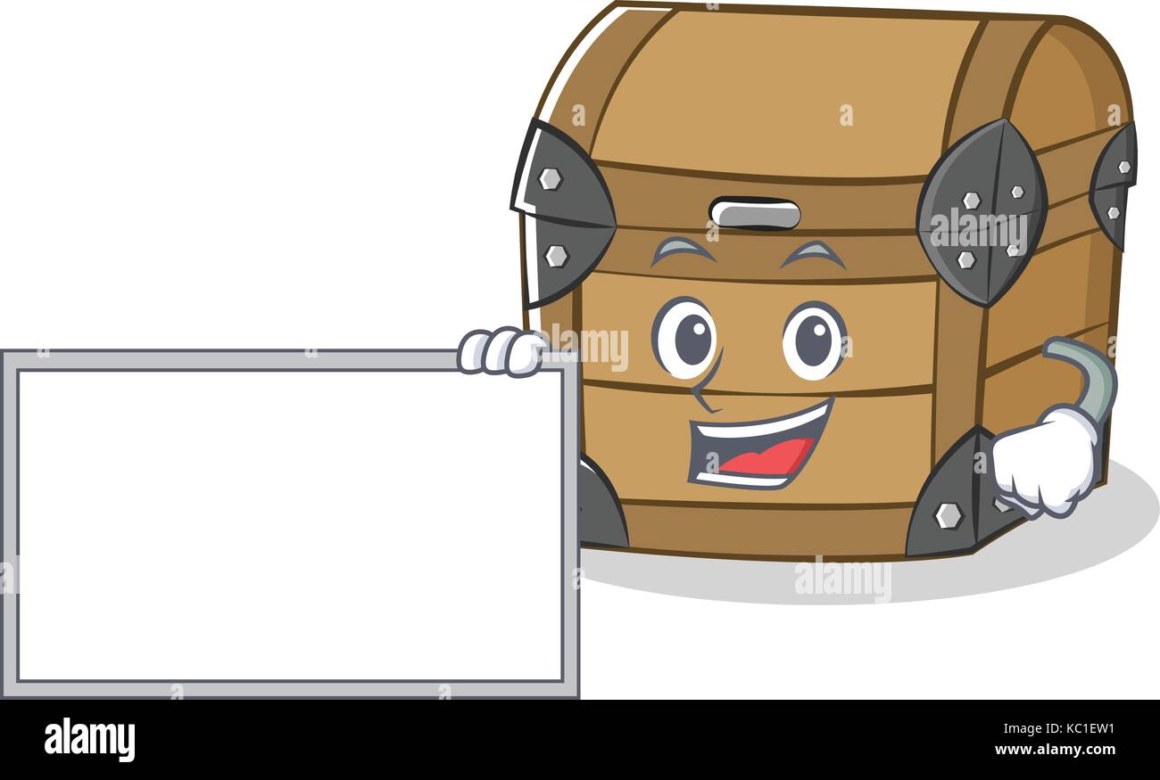 with board chest character cartoon style Stock Vector Image & Art - Alamy