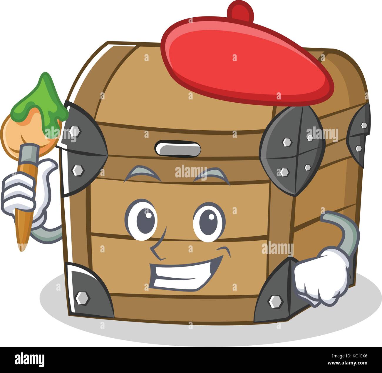 Artist chest character cartoon style Stock Vector Image & Art - Alamy