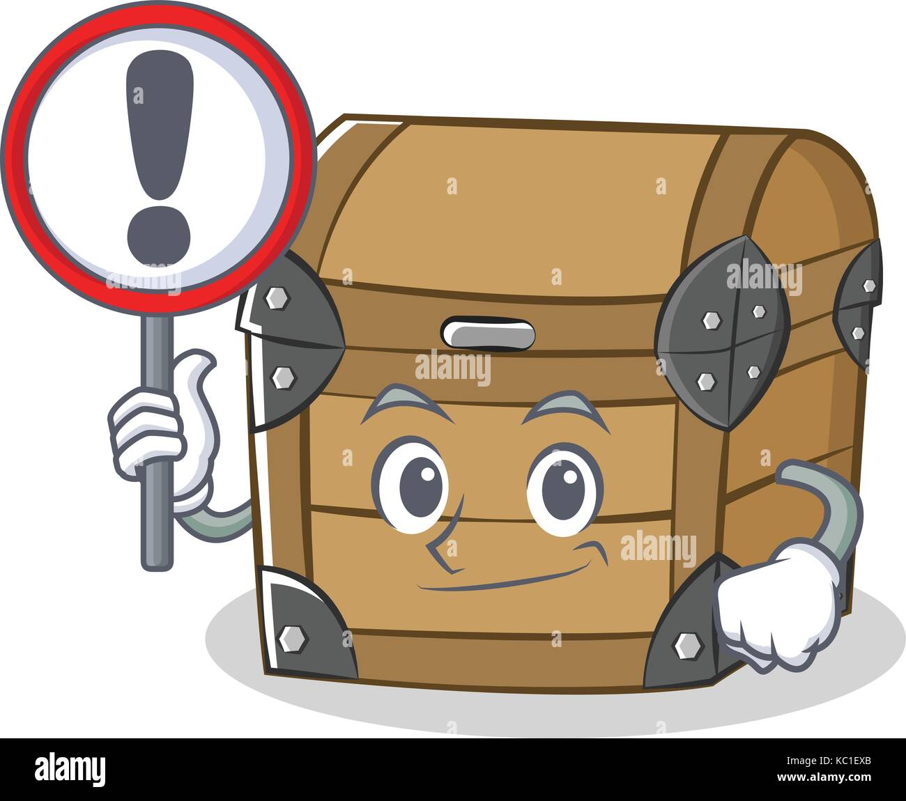 With sign chest character cartoon style Stock Vector Image & Art - Alamy