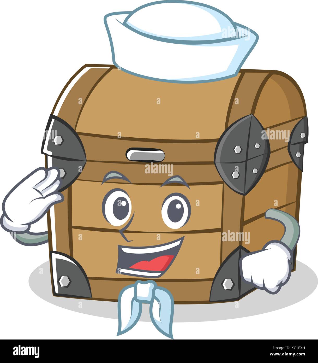 Sailor chest character cartoon style Stock Vector Image & Art - Alamy