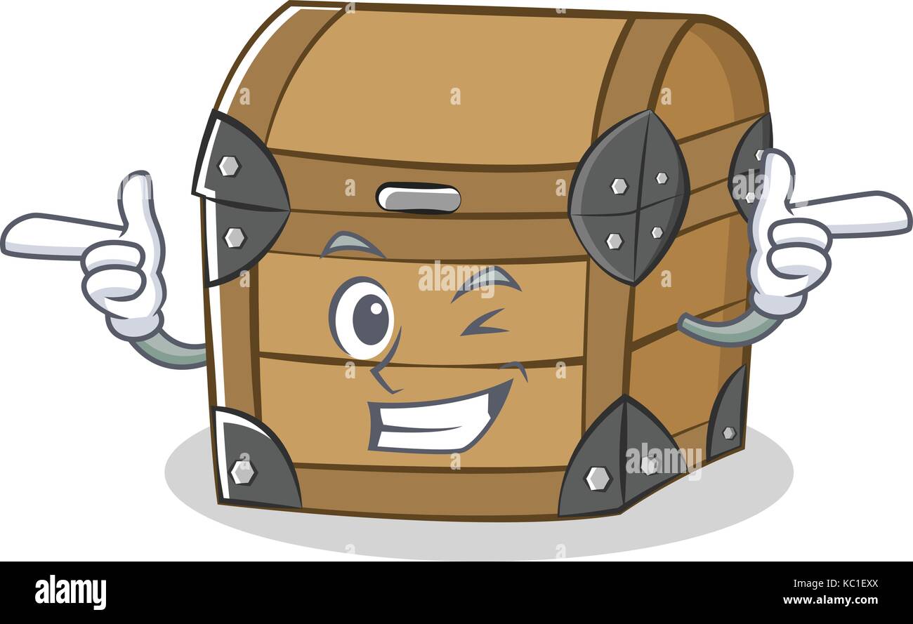 Wink chest character cartoon style Stock Vector Image & Art - Alamy