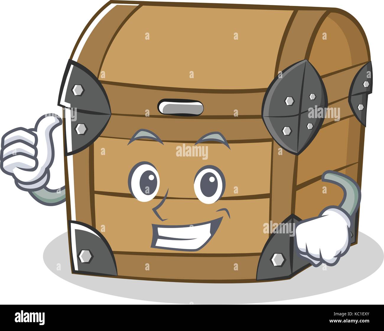 Thumbs up chest character cartoon style Stock Vector Image & Art - Alamy