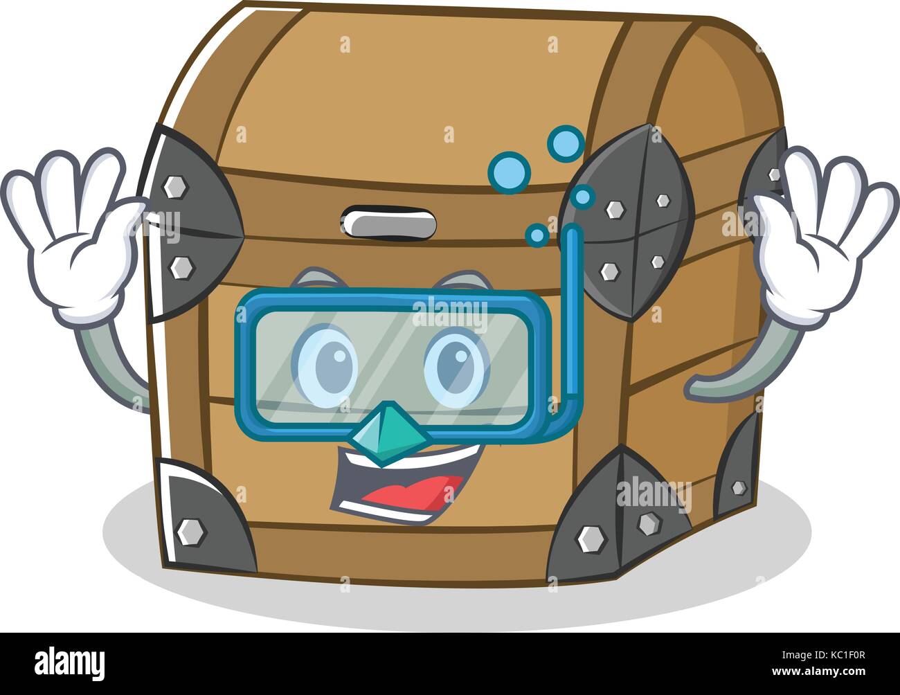 Diving chest character cartoon style Stock Vector Image & Art - Alamy