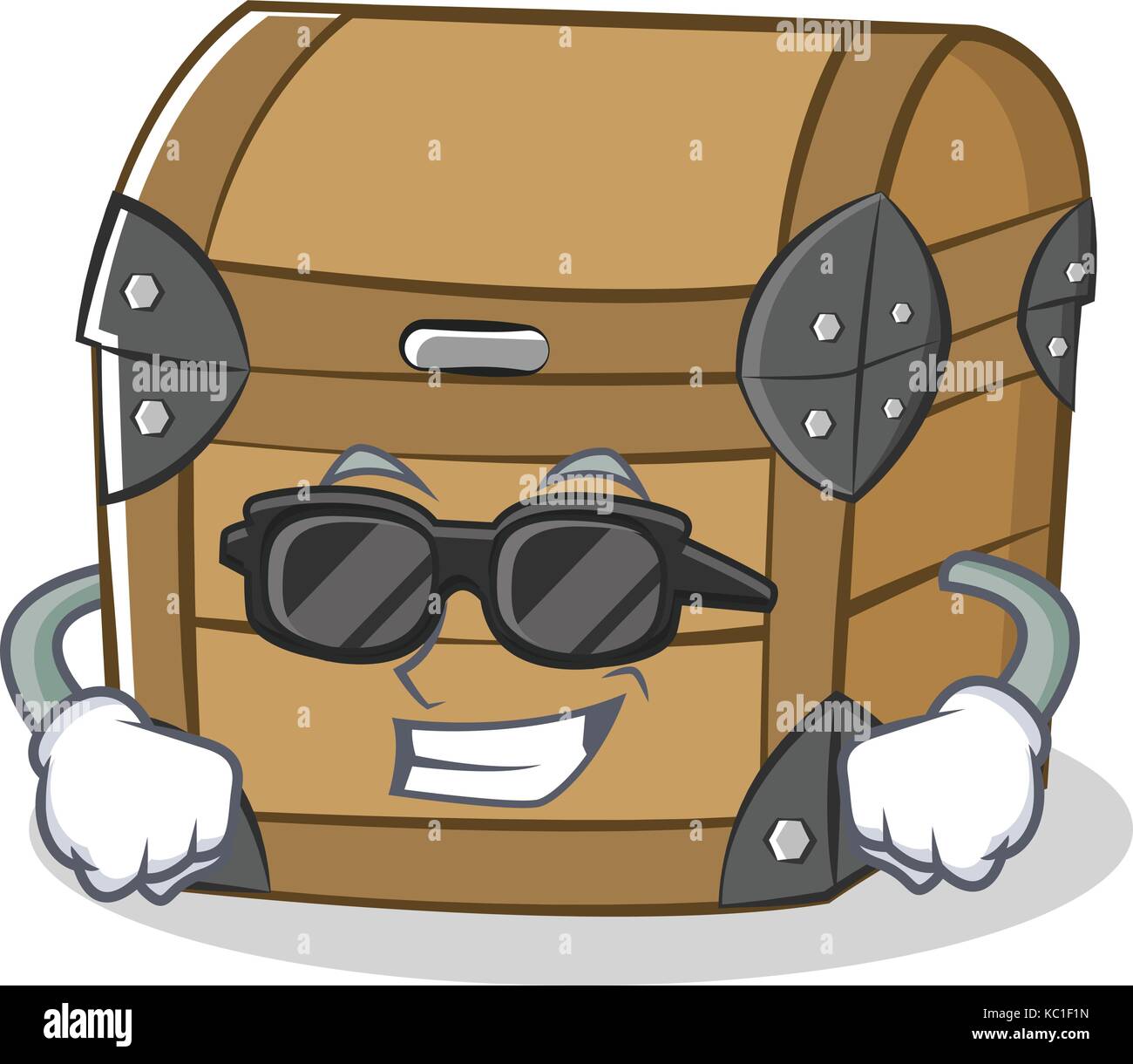 Super cool chest character cartoon style Stock Vector Image & Art - Alamy