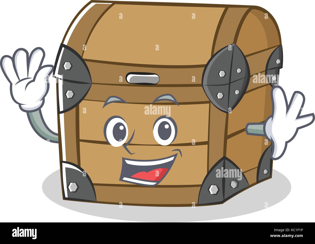 Waving chest character cartoon style Stock Vector Image & Art - Alamy