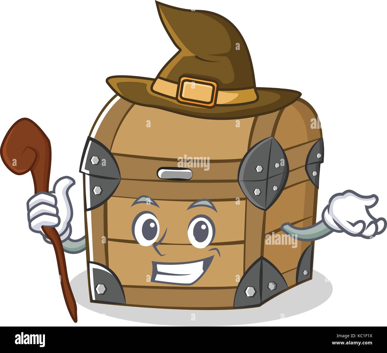 Witch chest character cartoon style Stock Vector Image & Art - Alamy