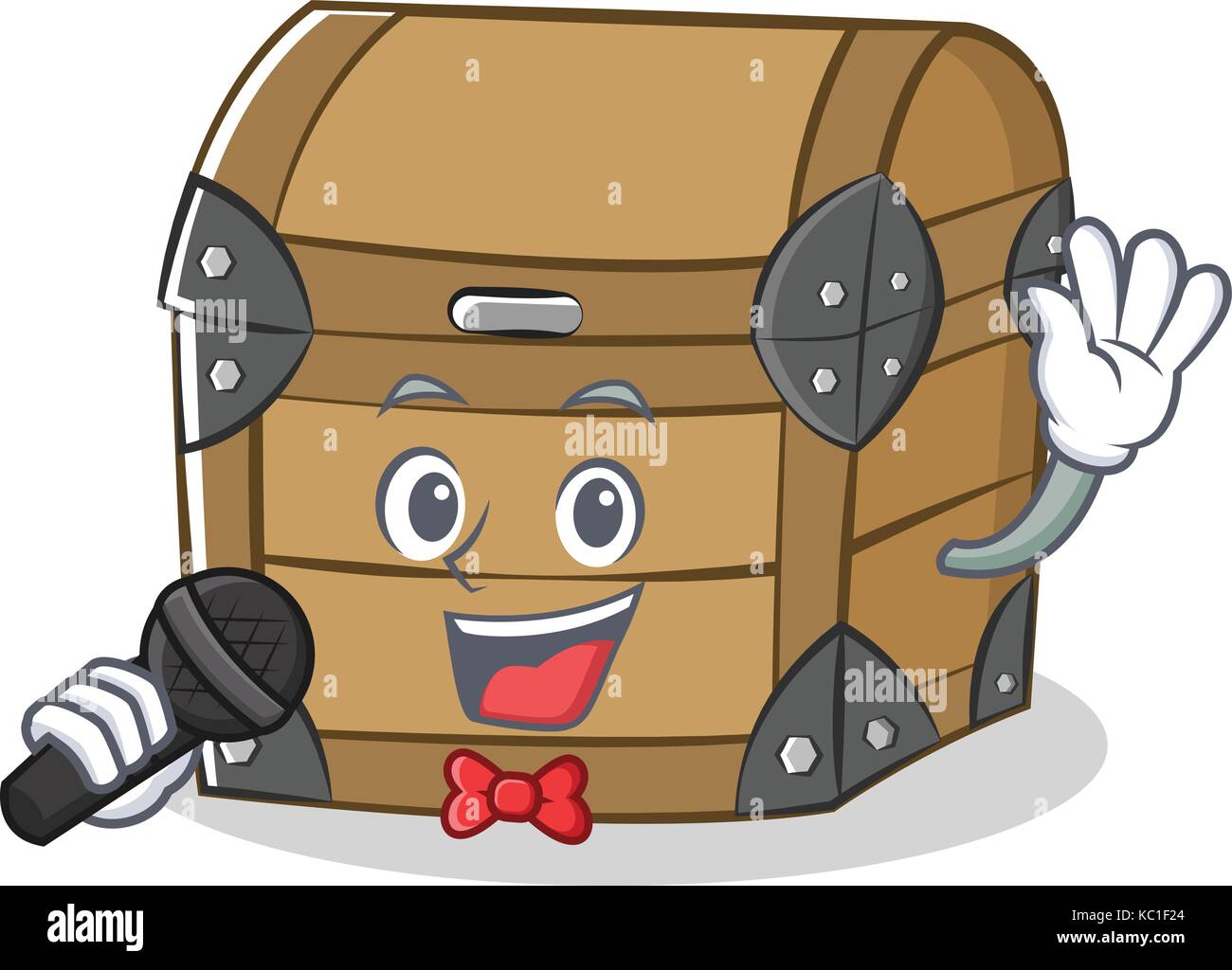 Singing chest character cartoon style Stock Vector Image & Art - Alamy