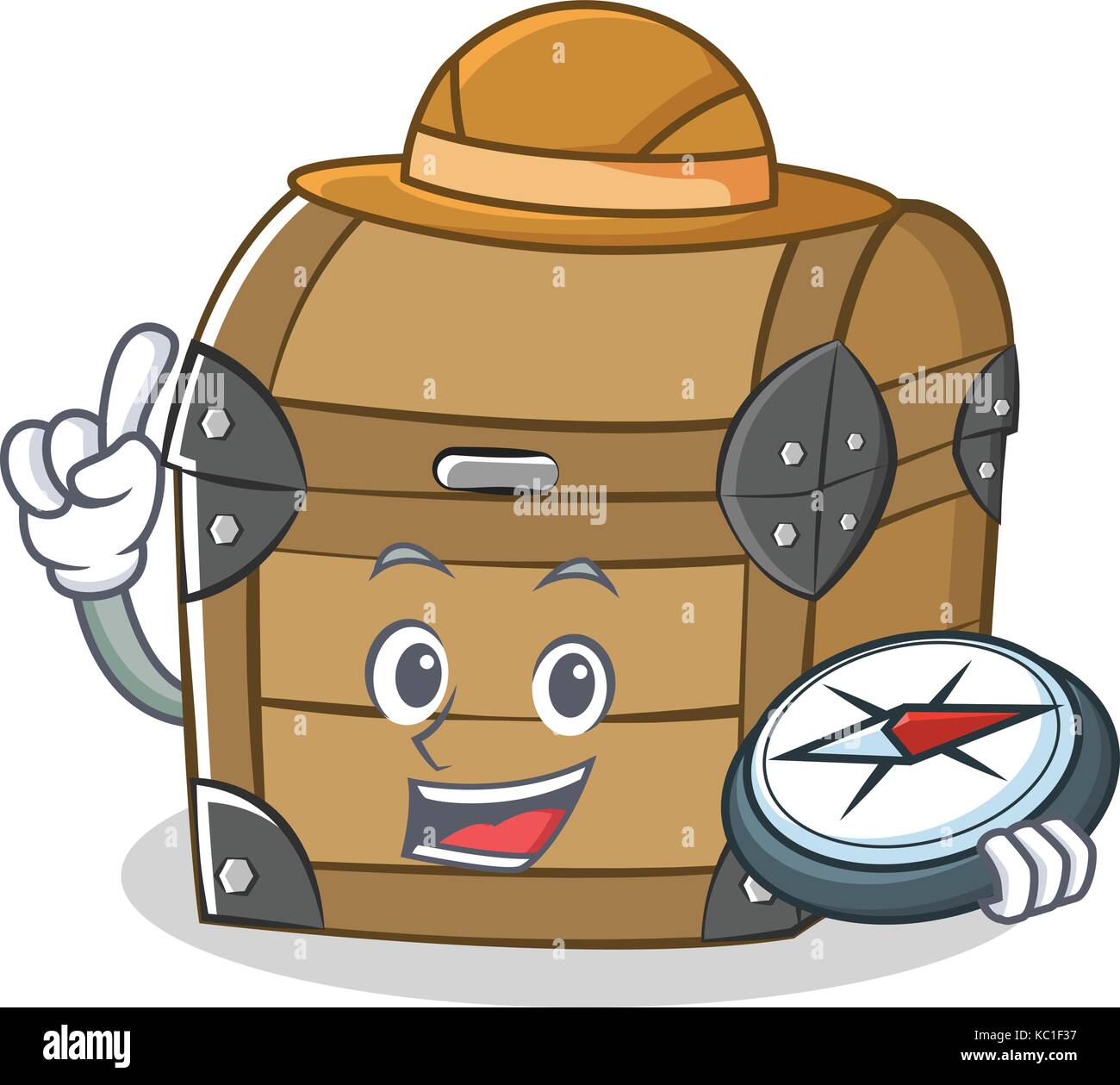 Explorer chest character cartoon style Stock Vector Image & Art - Alamy
