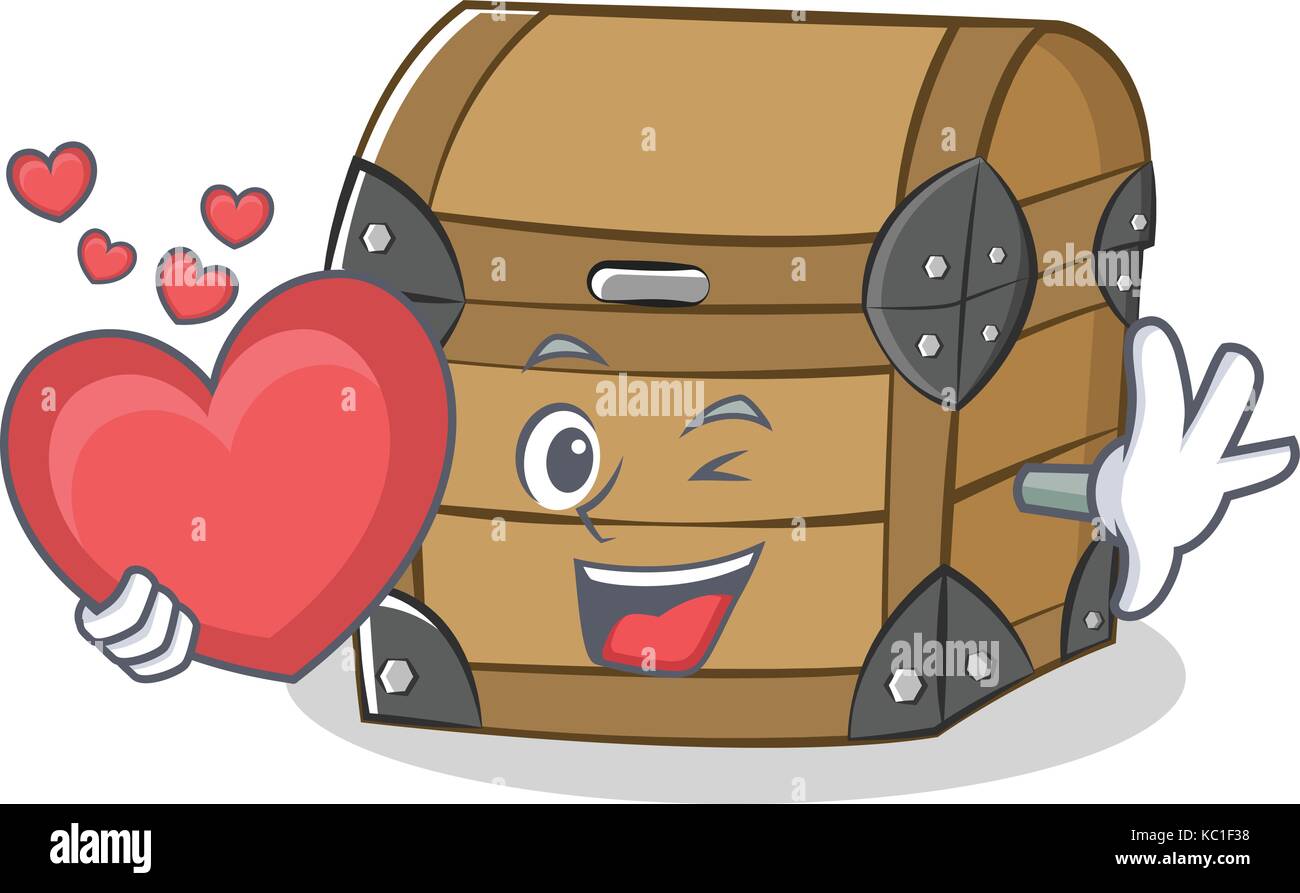 With heart chest character cartoon style Stock Vector Image & Art - Alamy