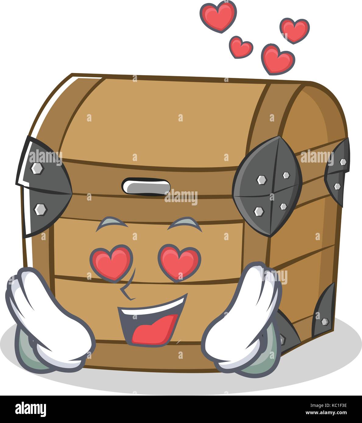 In love chest character cartoon style Stock Vector Image & Art - Alamy