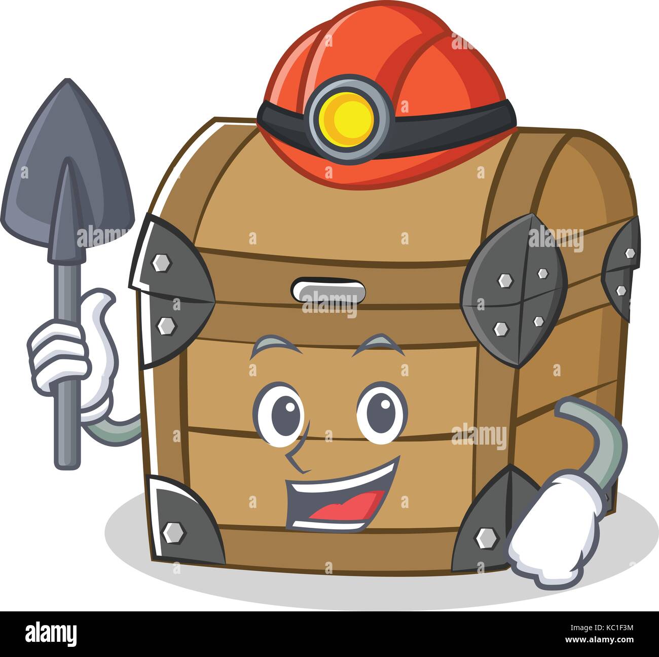 Miner chest character cartoon style Stock Vector Image & Art - Alamy