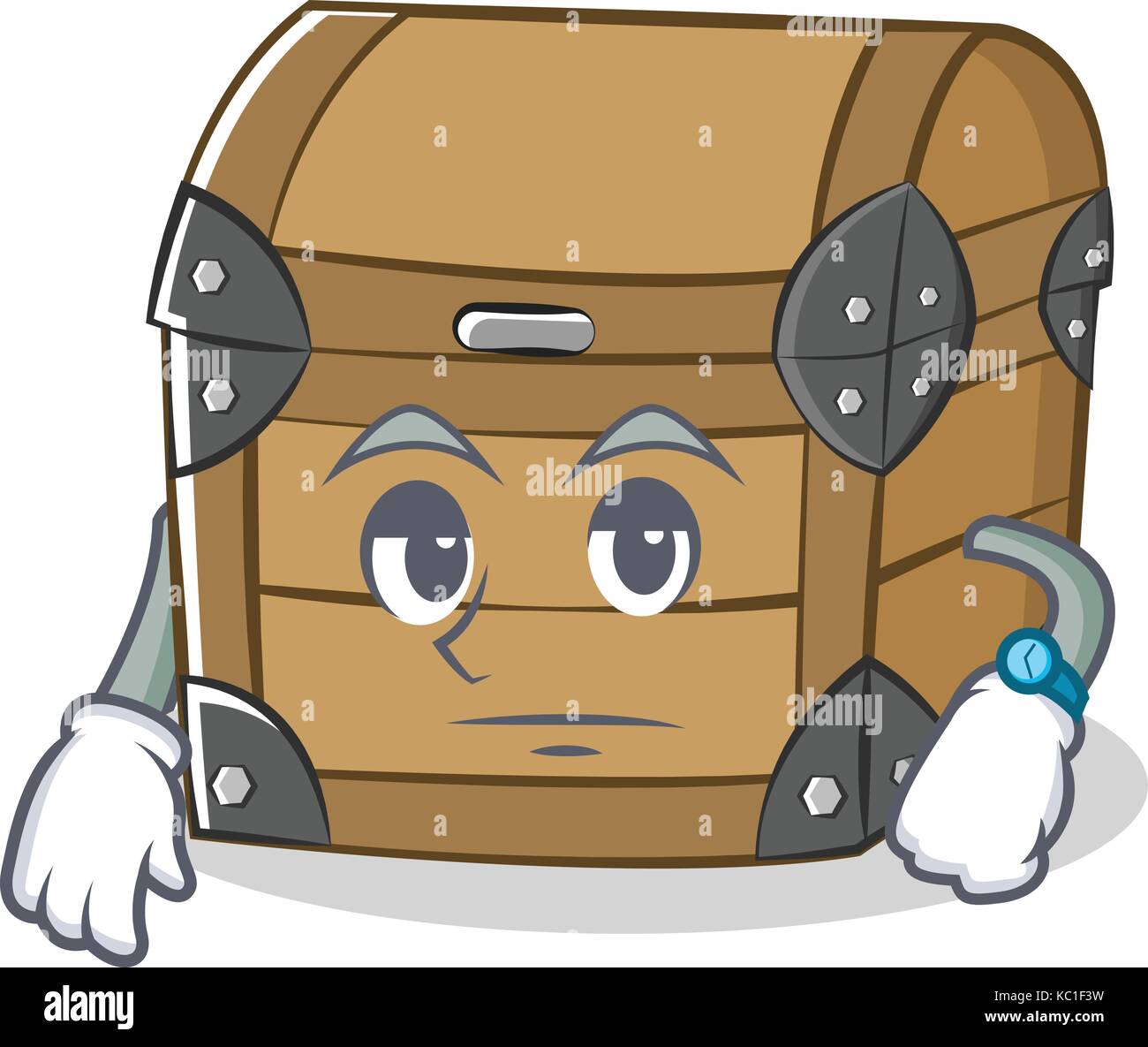 Waiting chest character cartoon style Stock Vector Image & Art - Alamy