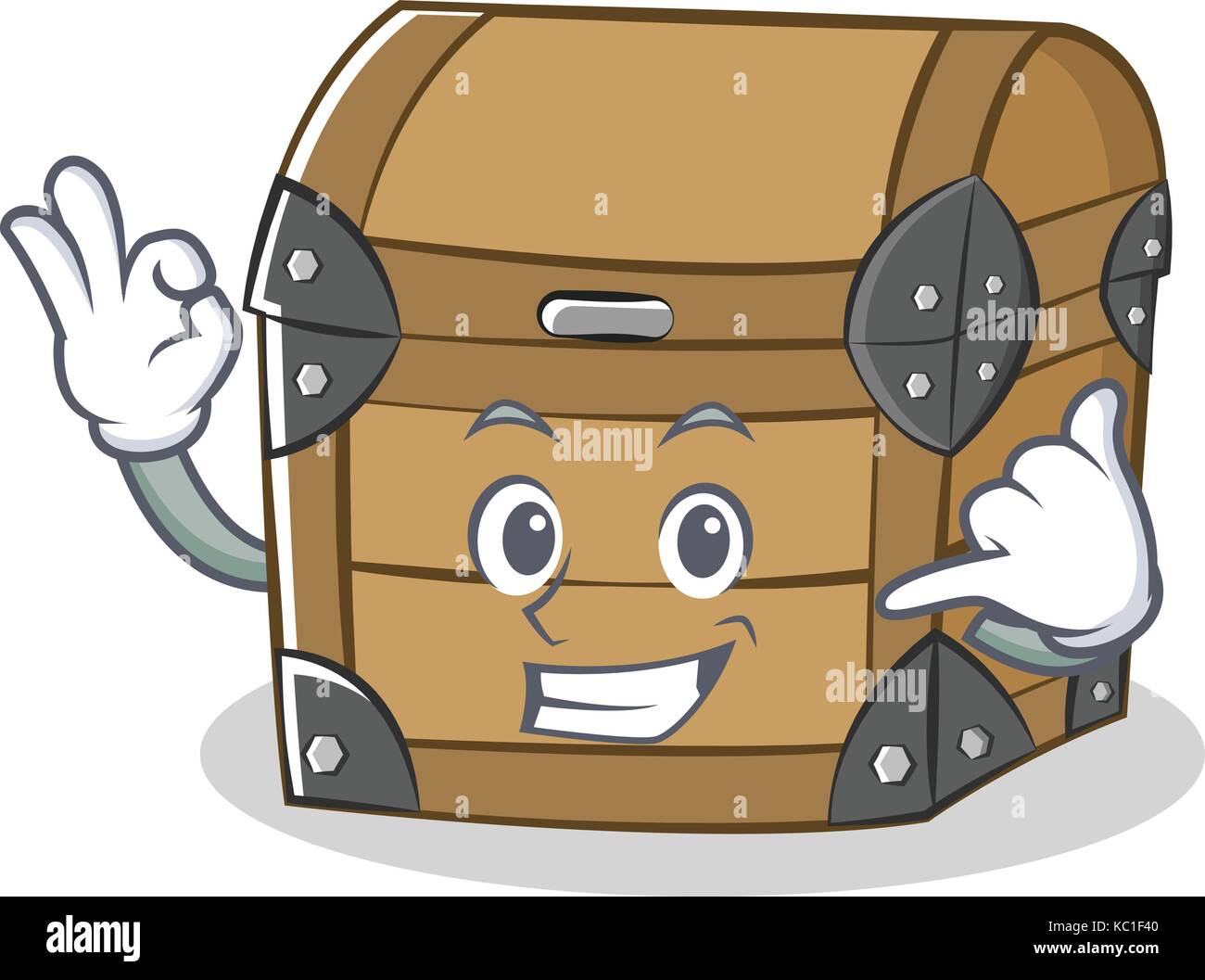 Calling chest character cartoon style Stock Vector Image & Art - Alamy