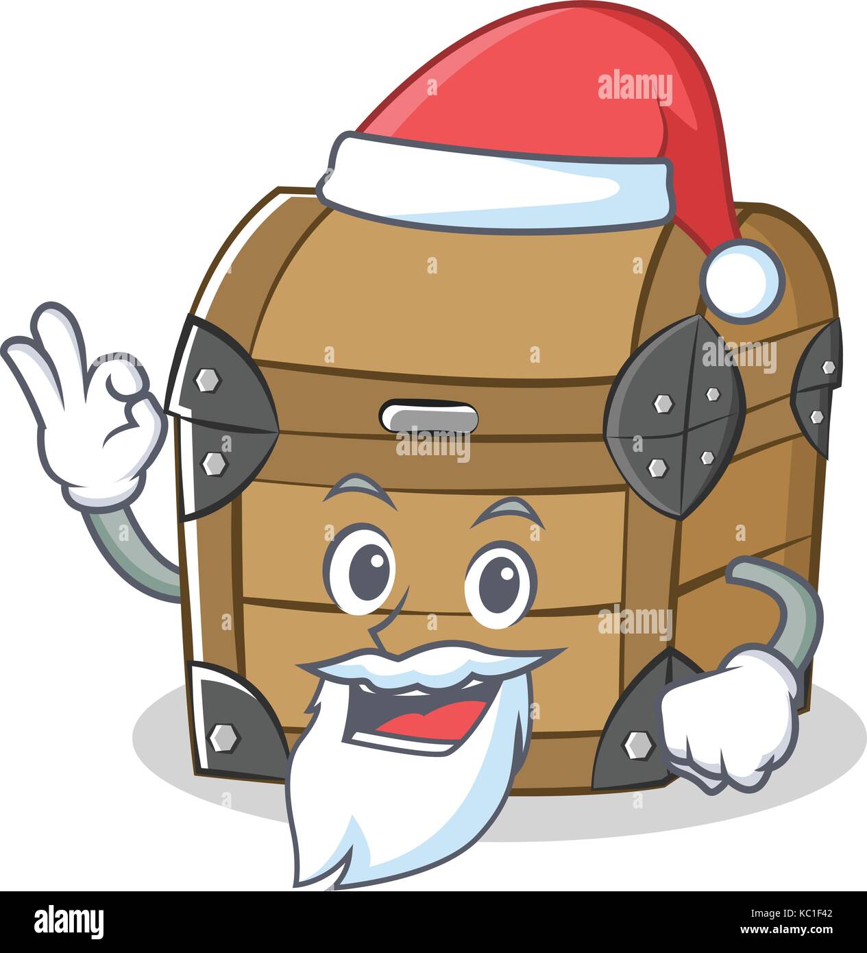 Santa chest character cartoon style Stock Vector Image & Art - Alamy