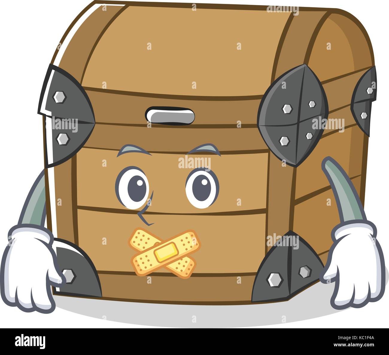 Silent chest character cartoon style Stock Vector Image & Art - Alamy