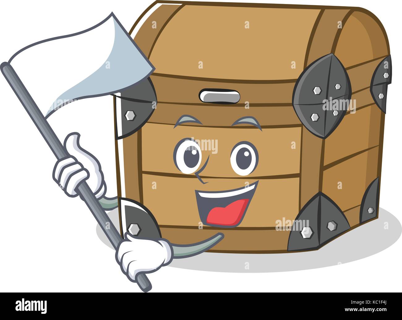 With flag chest character cartoon style Stock Vector Image & Art - Alamy