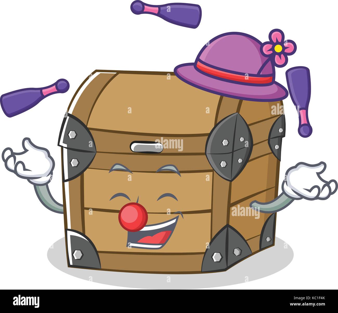 Juggling chest character cartoon style Stock Vector Image & Art - Alamy