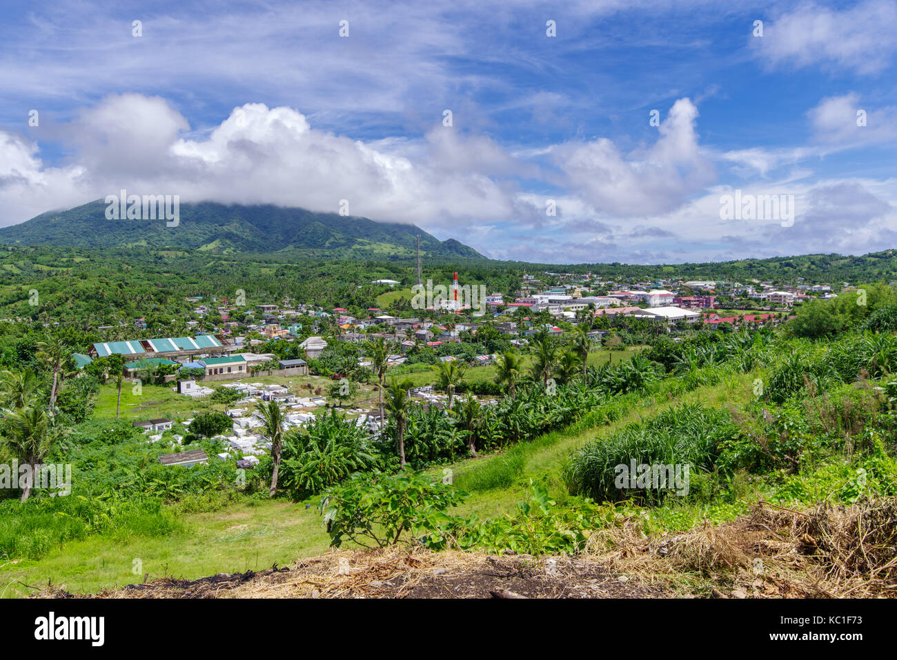 basco town view from Naidi Hills , Batanes, Philippines Stock Photo - Alamy