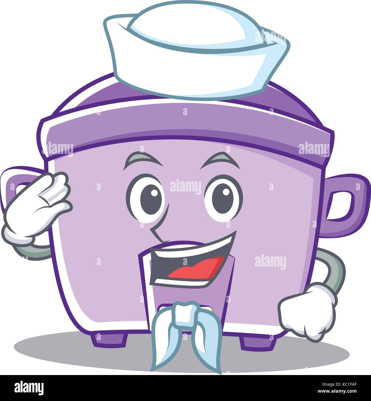 Sailor rice cooker character cartoon Stock Vector Image & Art - Alamy