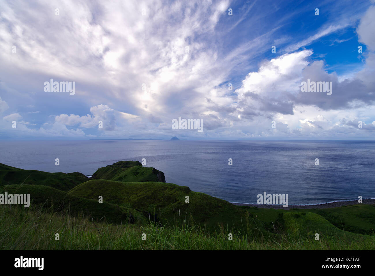 View from Vayang Rolling Hills, Ivatan Island, Batanes, Philippines ...