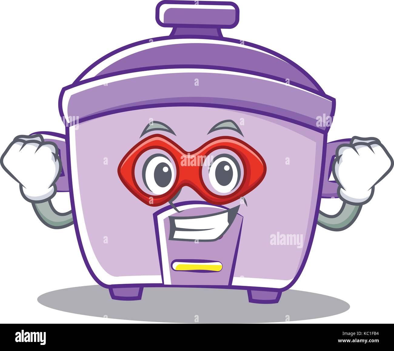Super hero rice cooker character cartoon Stock Vector Image & Art - Alamy